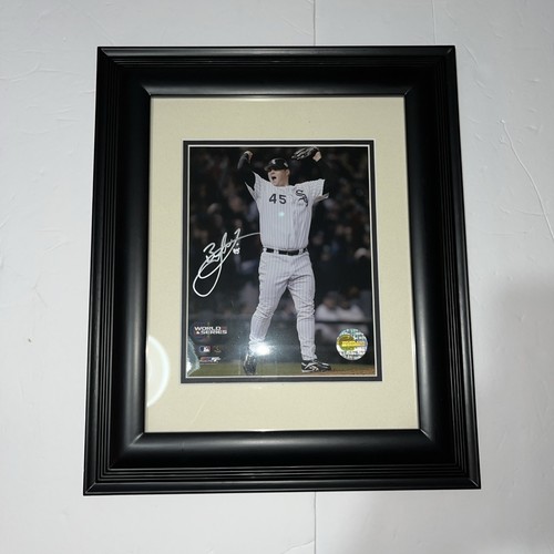 Chicago White Sox Bobby Jenks 2005 World Series signed FRAMED COA ...