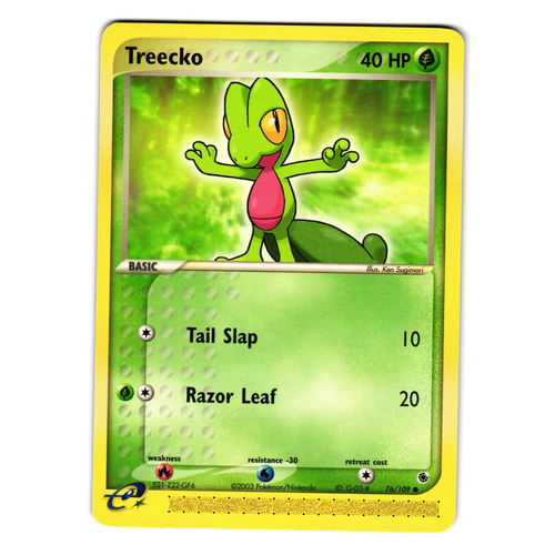 TREECKO 76/109 EX RUBY AND SAPPHIRE POKEMON TCG | eBay