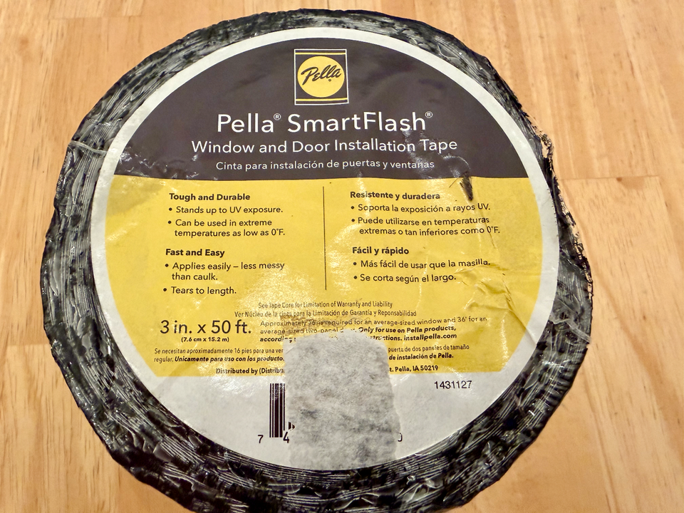 3" x 50' Pella Smart Flash Window & Door Installation Flashing Tape ...