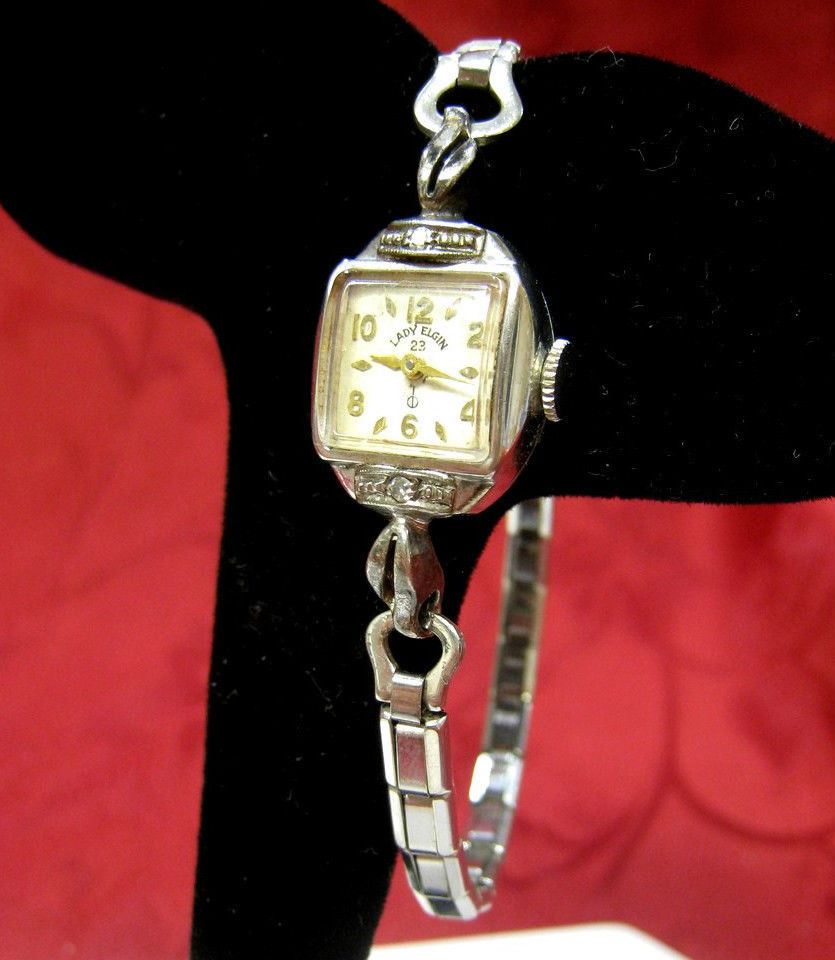LADY ELGIN 23 10K RGP BEZEL WITH DIAMONDS WATCH | eBay