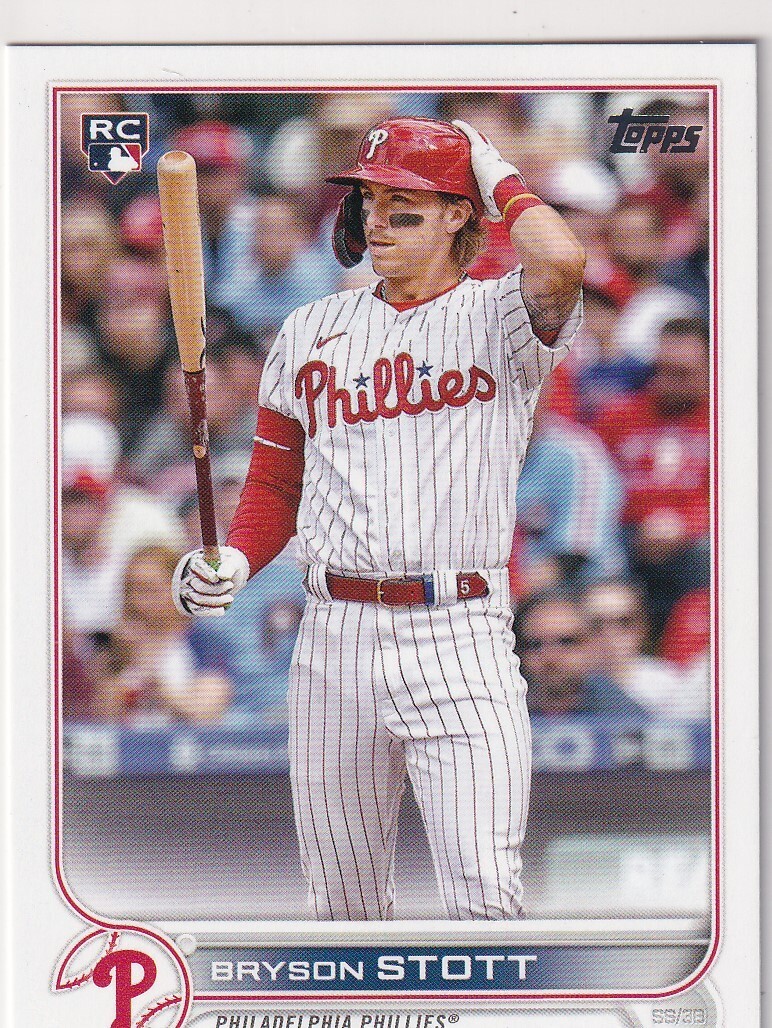 2022 TOPPS UPDATE RC BRYSON STOTT PHILADELPHIA PHILLIES ROOKIE (AA ...