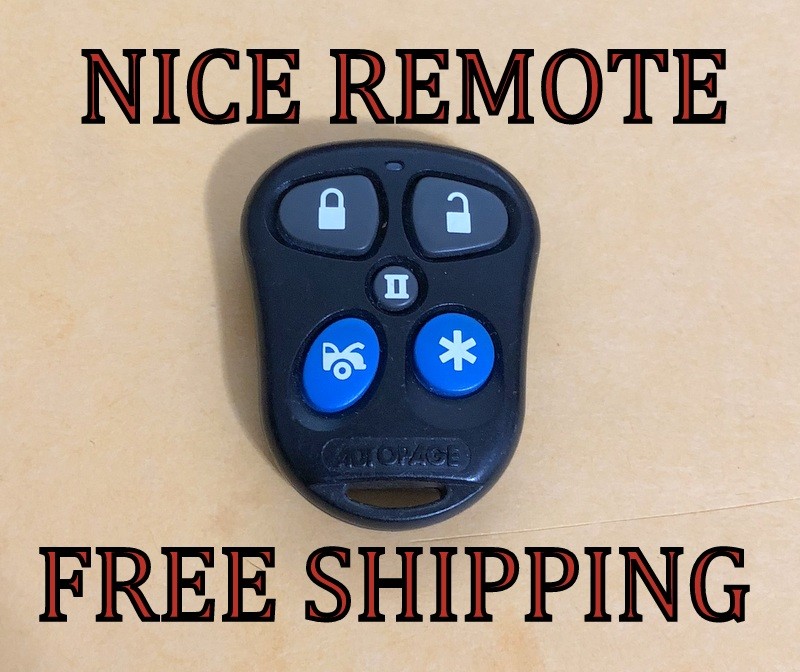 AUTOPAGE KEYLESS ENTRY REMOTE START SECURITY ALARM FOB TRANSMITTER ...