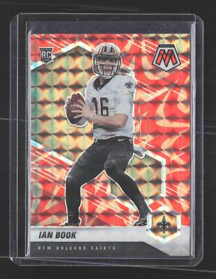 Ian Book 2021 Mosaic Football 327 Prizm Reactive Orange Refractor ...