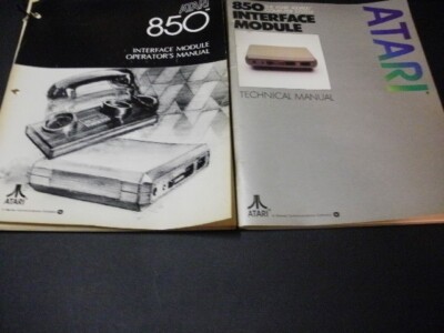 ATARI 850 Interface Module OWNERS and TECHNICAL MANUAL | eBay