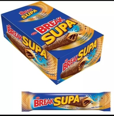 24 pieces X Tiffany Break Supa Crunchy Wafer Chocolate Finger (15 gram ...