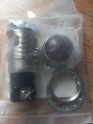 Vintage NOS Dialco 1" Pilot Light Holder with Red Lens, Dialight 72619 ...