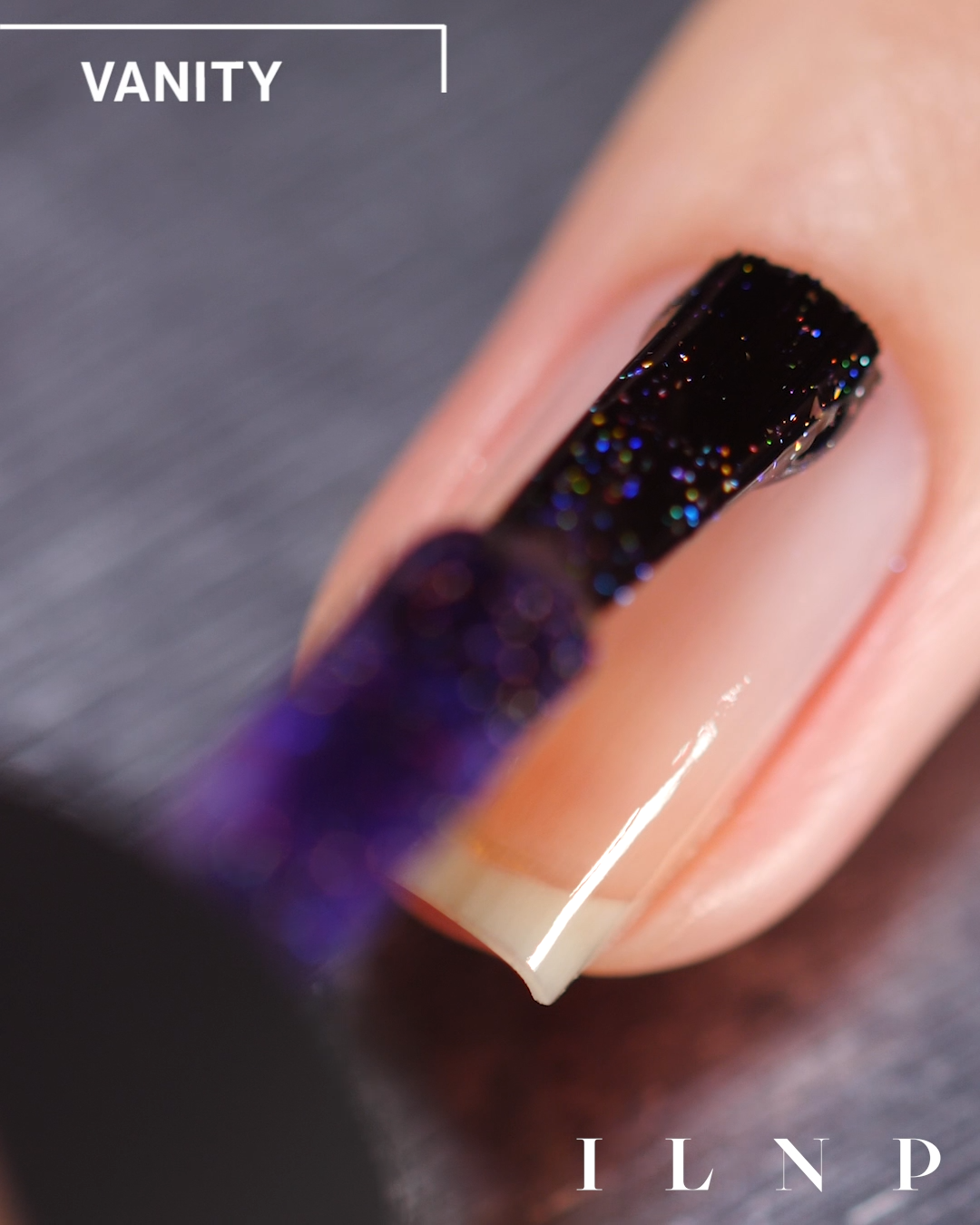 ILNP Vanity - Deep Purple Holographic Nail Polish | eBay