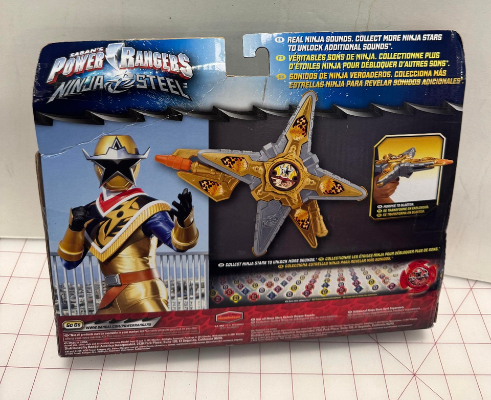 Power Rangers Ninja Steel Gold Ninja Battle Morpher 2017 Bandai Brand ...