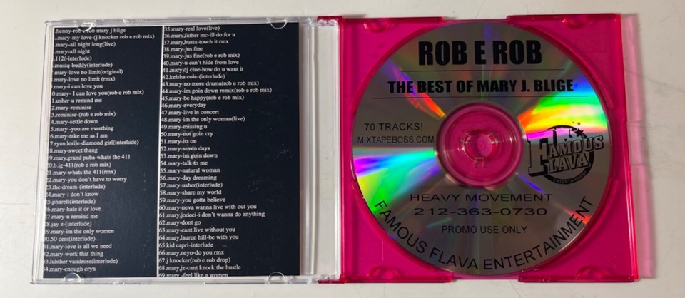 DJ ROB E ROB - MARY J BLIGE- HIP HOP R&B NYC MIXTAPE MIX CD | eBay