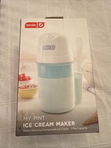 Dash My Pint Ice Cream Yogurt Sorbet Maker Aqua & White With Mixing ...