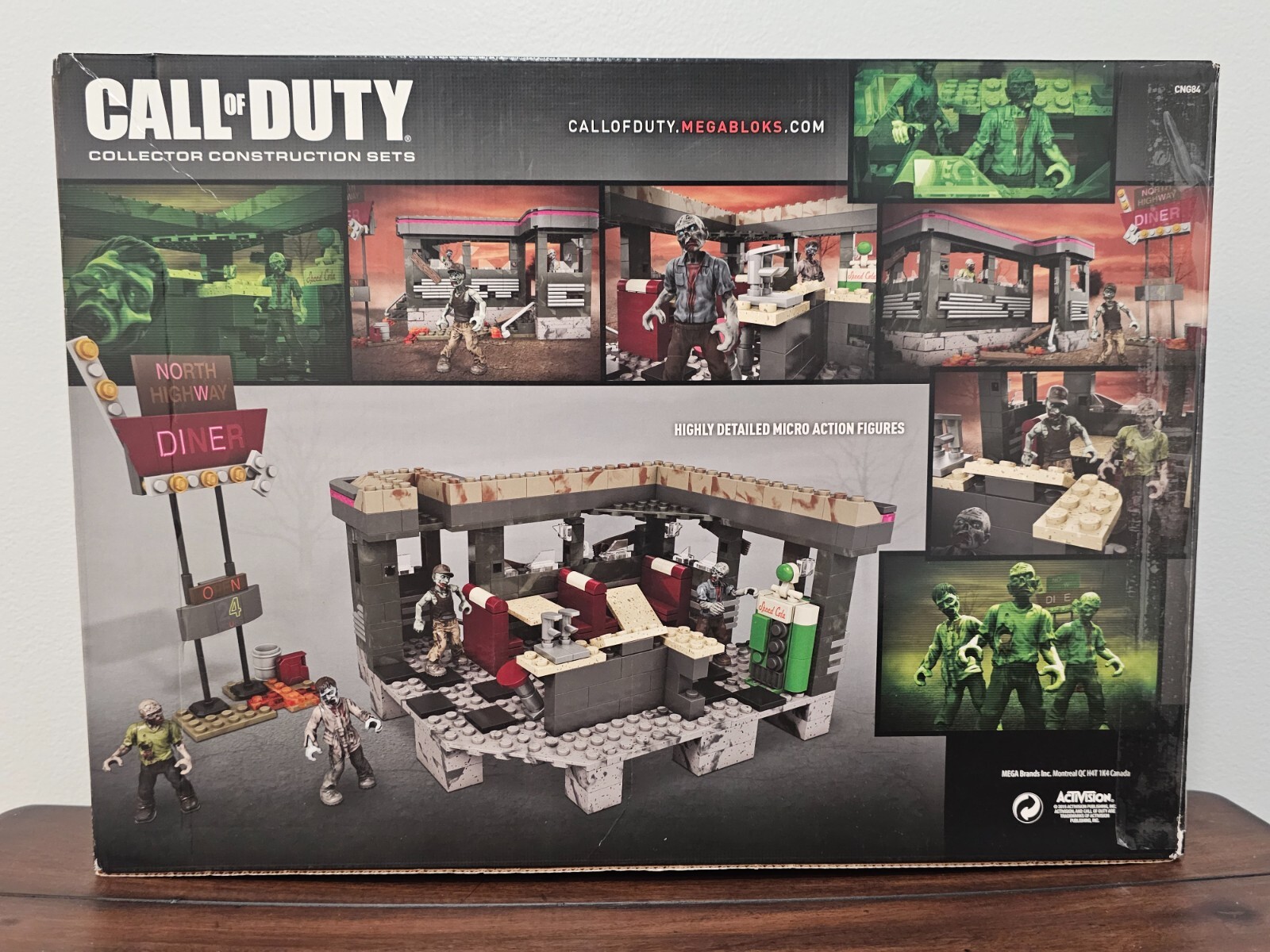 Mega Bloks Call of Duty Zombies TranZit Diner Construction Set (CNG84 ...