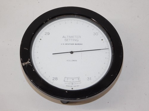 Kollsman 852K-029 Altimeter Setting Indicator US Weather Aviation ...