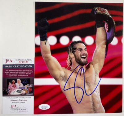WWE NXT Seth Rollins Signed 8x10 Photo A Autograph WrestleMania Shield ...