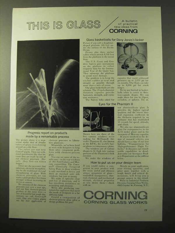 1964 Corning Corex Pipets Ad - This is Glass | eBay