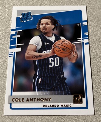 2020-21 Panini Donruss Rated Rookie #208 Cole Anthony Magic | eBay