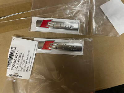 2 ORIGINAL AUDI A1 A2 A3 A4 A5 A6 A7 Q2 Q3 Q5 Q7 Q8 TT S-LINE BADGE ...