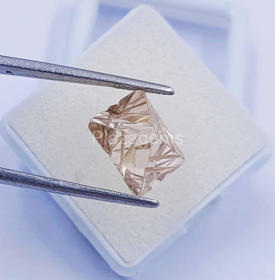 3 CT Lab Grown Certified F-Color Diamond Raw Colorless CVD Loose 5FRR ...