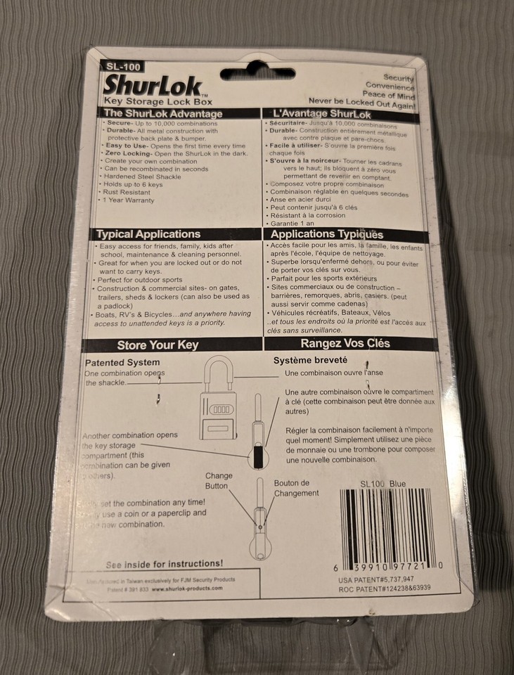 Shurlok Key Storage Lock Box | eBay