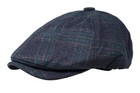 Men's Classic Cotton Blend Plaid Newsboy Applejack Cap Style, Quality ...