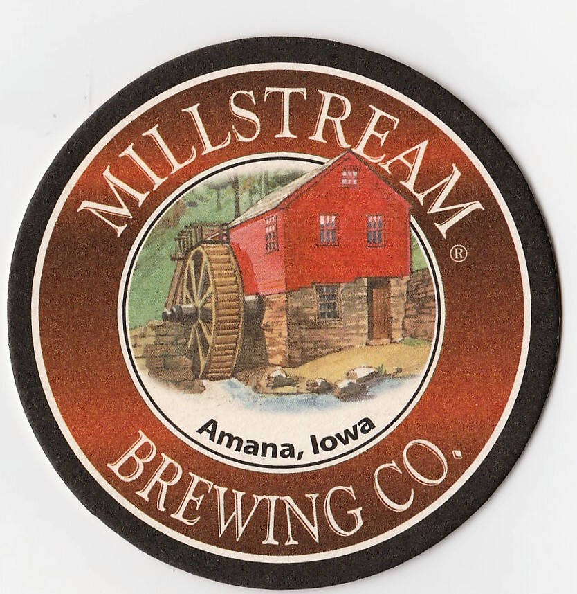 Millstream Brewing Co Beer Coaster Amana IA | eBay