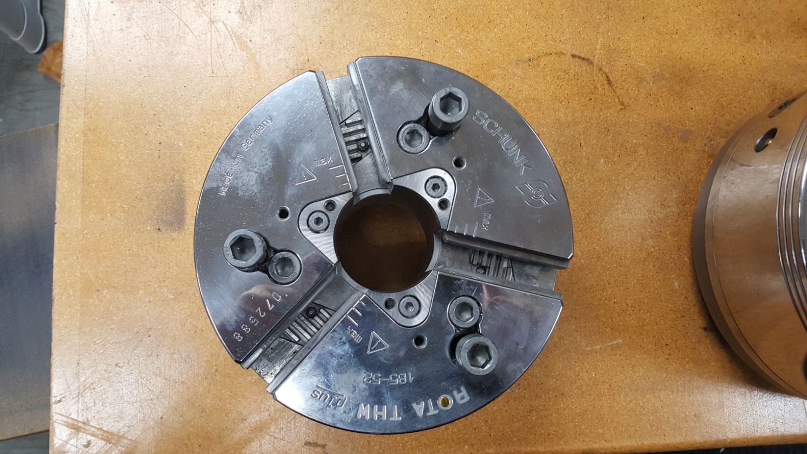 Schunk Rota THW plus 185-52 quick change 3 jaw chuck A2-6 mazak mori ...