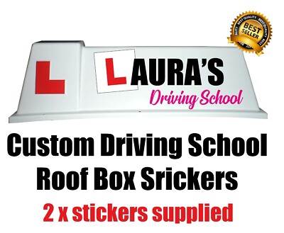 Driving School Roof Box Graphics stickers decals Printed Learner School ...