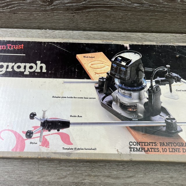 Vtg Craftsman 3d Router Pantograph Accessory Kit 925187 Stencil for ...