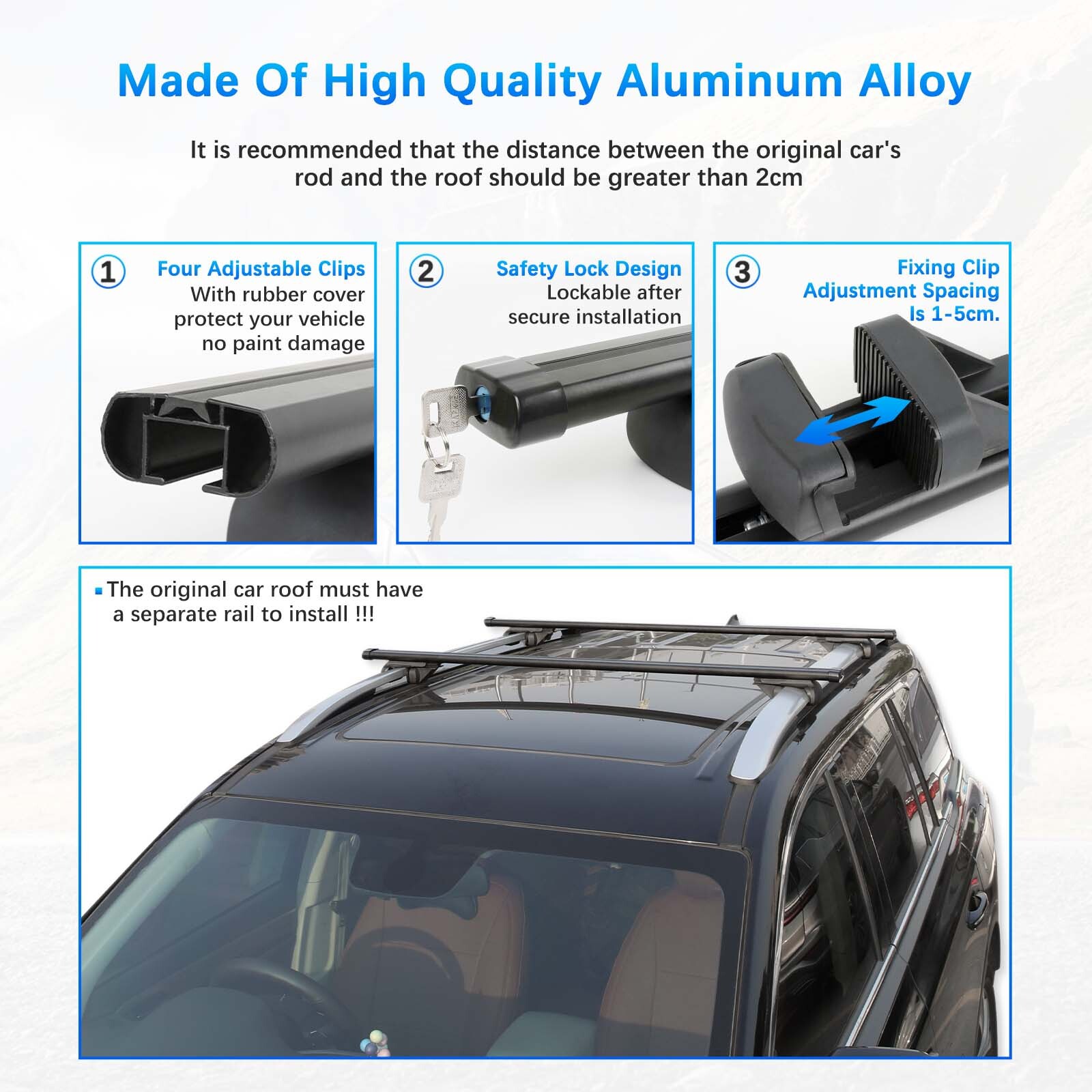 For Toyota Sienna LE 54" SUV Roof Rack Cross Bar Luggage Cargo Carrier Crossbars | eBay