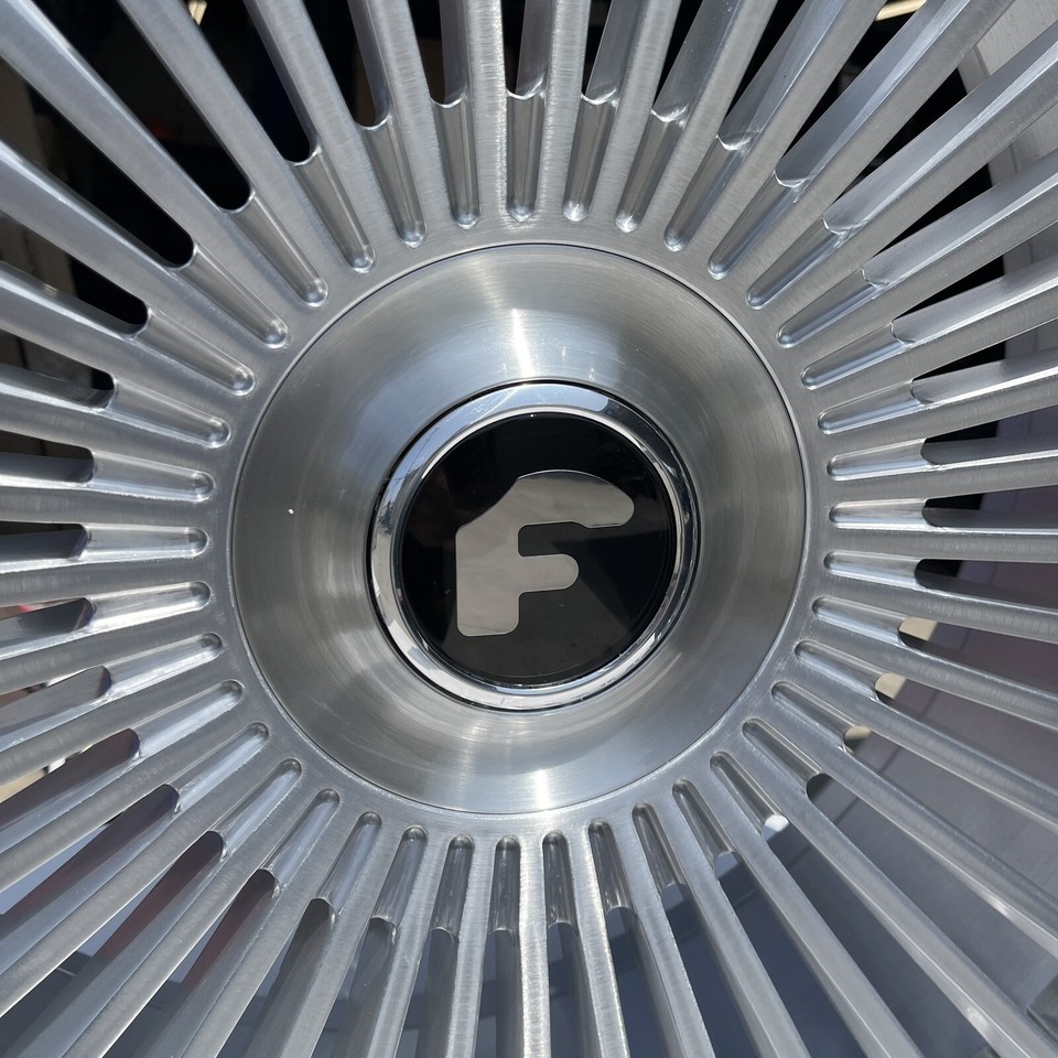 26x10 Forgiato Trimestre-M Brushed Silver XL Floater Cap Fits CADILLAC ...