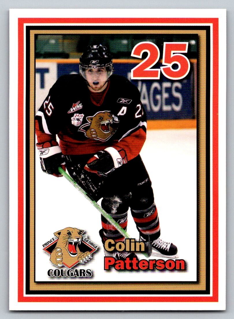 Colin Patterson 2005-06 Prince George Cougars | eBay