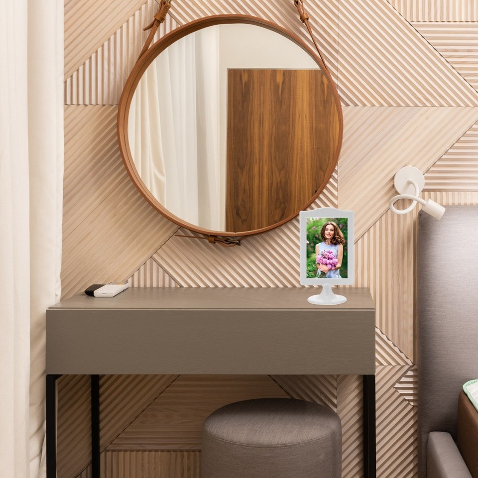 4 Pcs Tabletop Photo Frame Desk Transparent Display Stand Picture ...