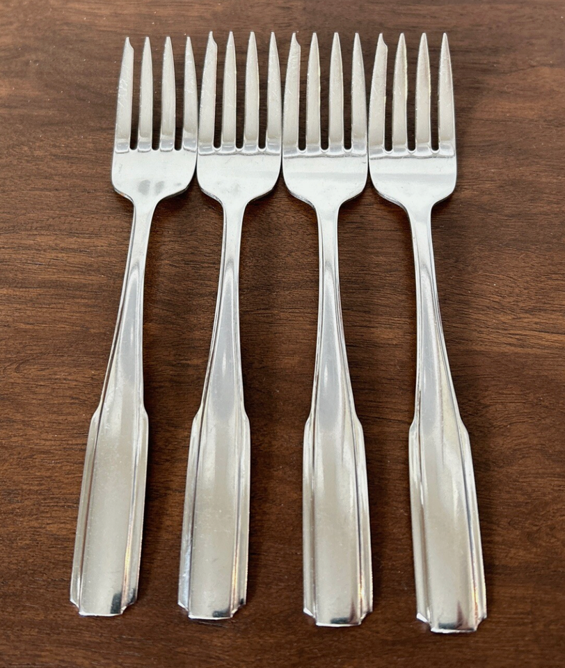 Oneida USA Fremont Glossy Stainless Flatware Silverware Mixed Lot Forks ...