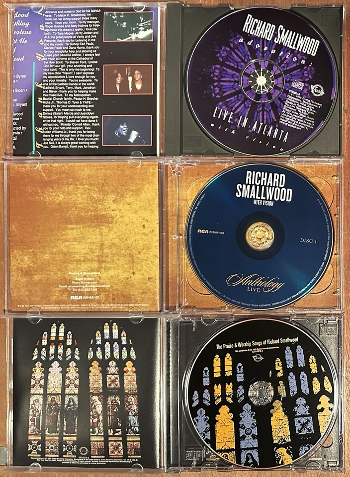 Richard Smallwood 4 CD Lot: Anthology Live, Atlanta, Promises & Praise & Worship | eBay
