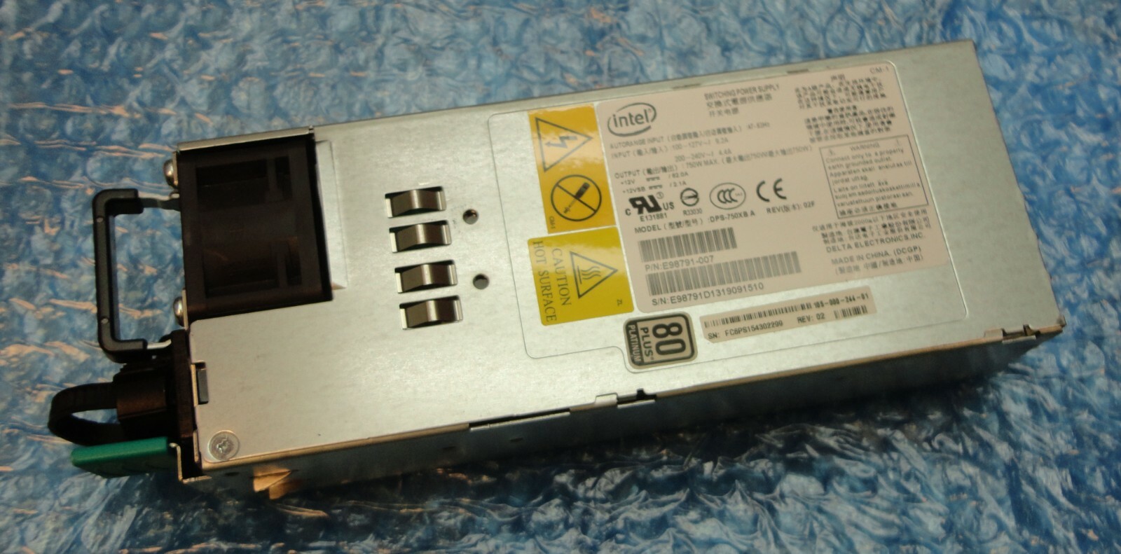 Intel E98791-007 / DPS-750XB A 750W Hot Swap 1U Power Supply Unit (PSU ...
