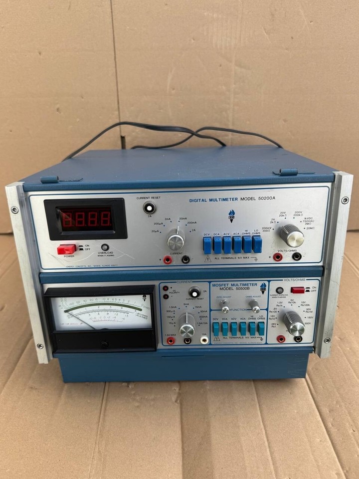 Energy Concepts Inc. Digital Multimeter50200A & Mosfet Multimeter ...