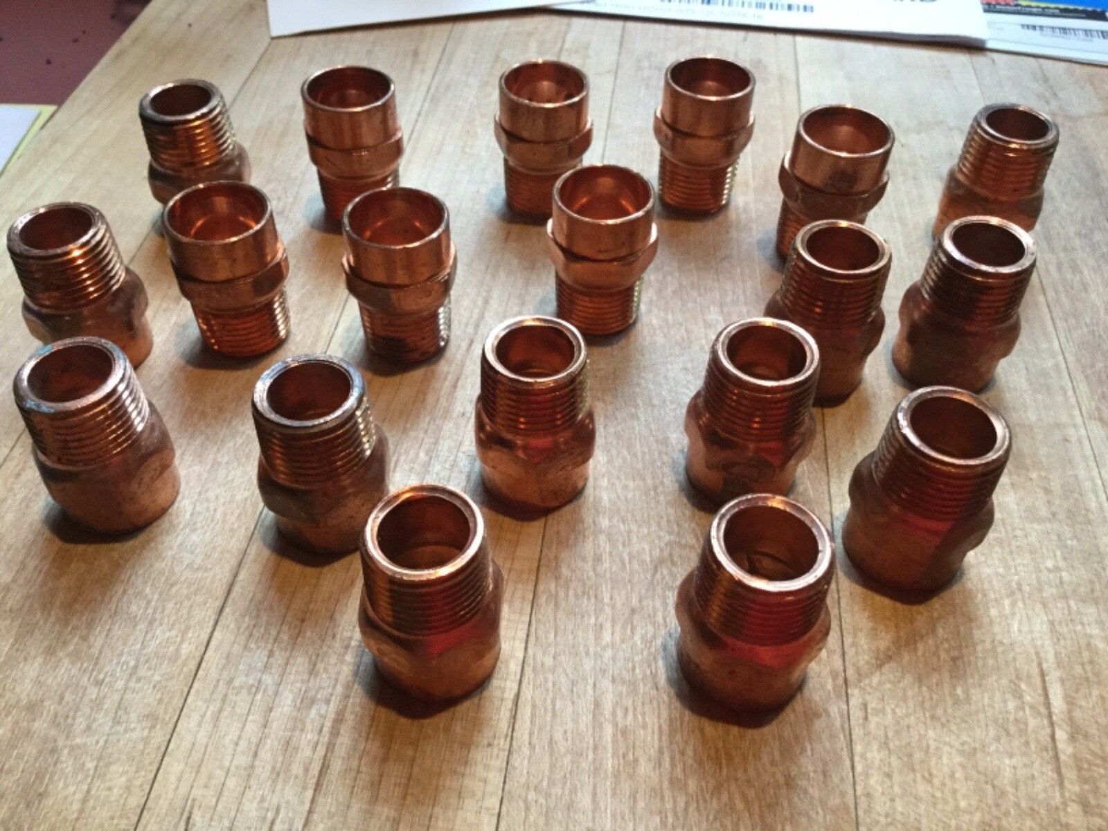 1/2-Inch X3/8 INCH Copper Male Adapter CxM 1/2 inch sweat x 3/8 mpt ...