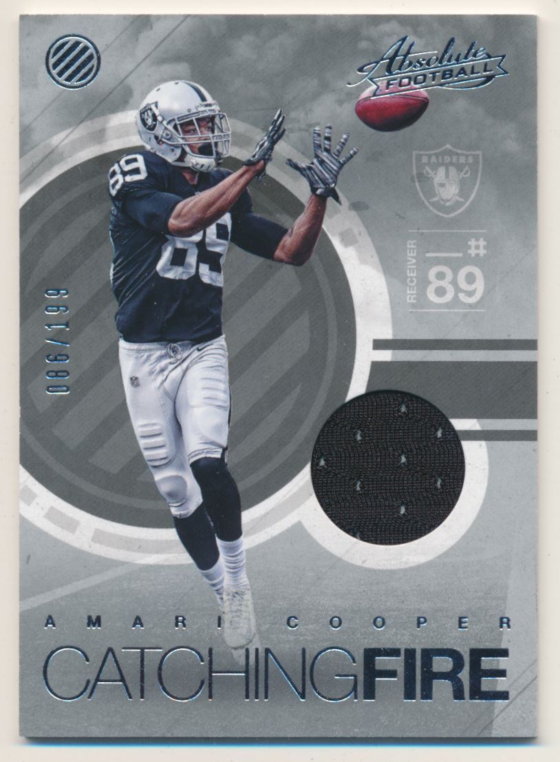 2016 Absolute Catching Fire Jerseys #1 Amari Cooper /199 | eBay