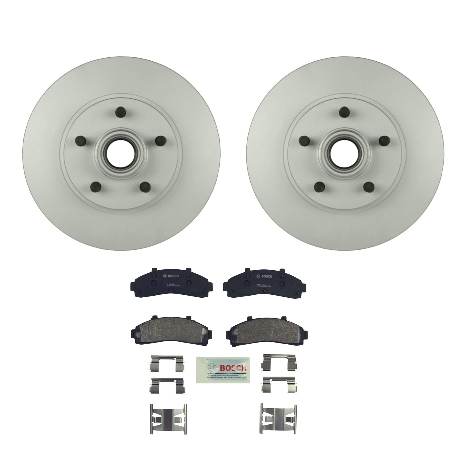 Bosch Front Vented 287mm Rotors Hub Assemblies & Ceramic Brake Pads Kit ...