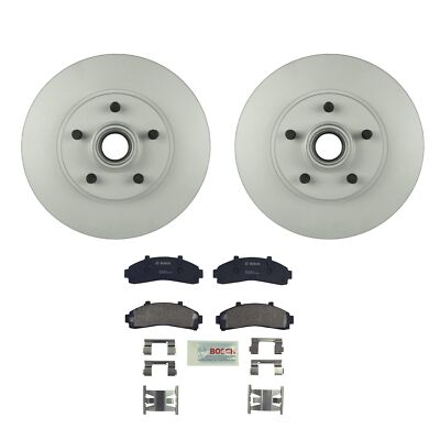 Bosch Front Vented 287mm Rotors Hub Assemblies & Ceramic Brake Pads Kit ...