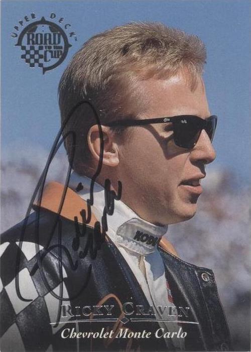 1996 Upper Deck Road to the Cup - Autographs Ricky Craven #H23 (AU) for ...