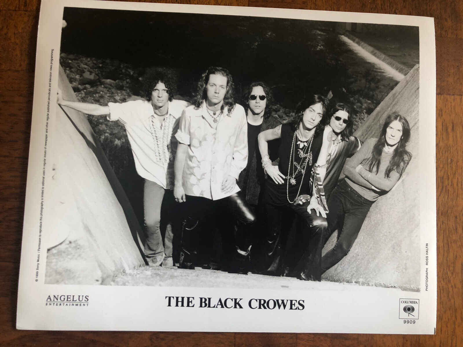 The Black Crowes Members of the Rock Group 10x8 Vintage 1999 Press ...