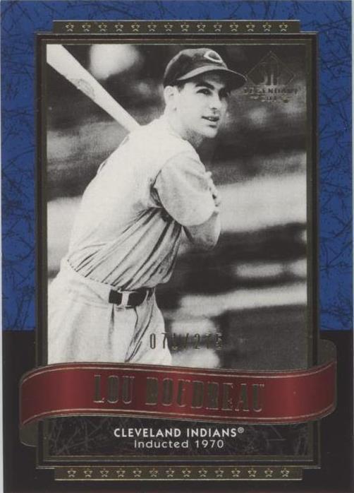 2003 SP Legendary Cuts - Lou Boudreau #84 Blue /275 for sale online | eBay