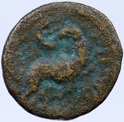 NERO Authentic Ancient 54AD Antioch OLD Original Roman Coin TYCHE RAM ...