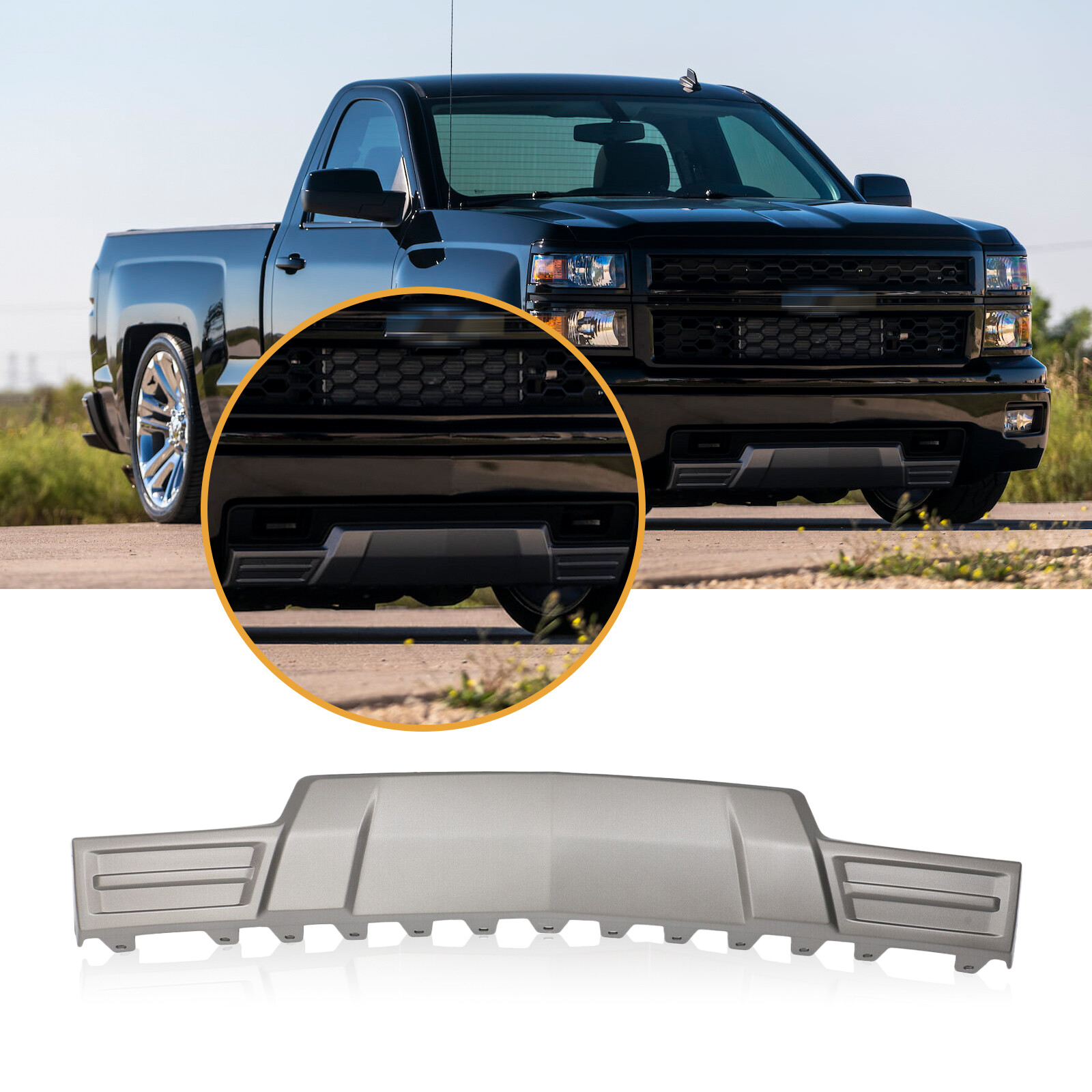 2014-2015 Chevy Silverado 1500 w/Z71 Package Front Bumper Skid Plate ...