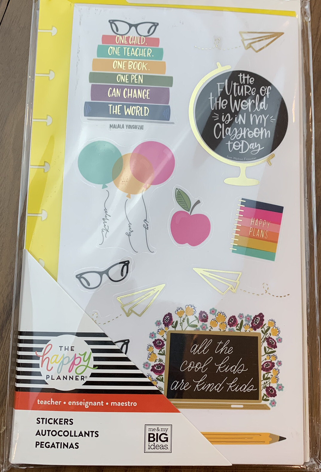 The Happy Planner Teacher Stickers 757 Pieces Set For Year Round Use ...