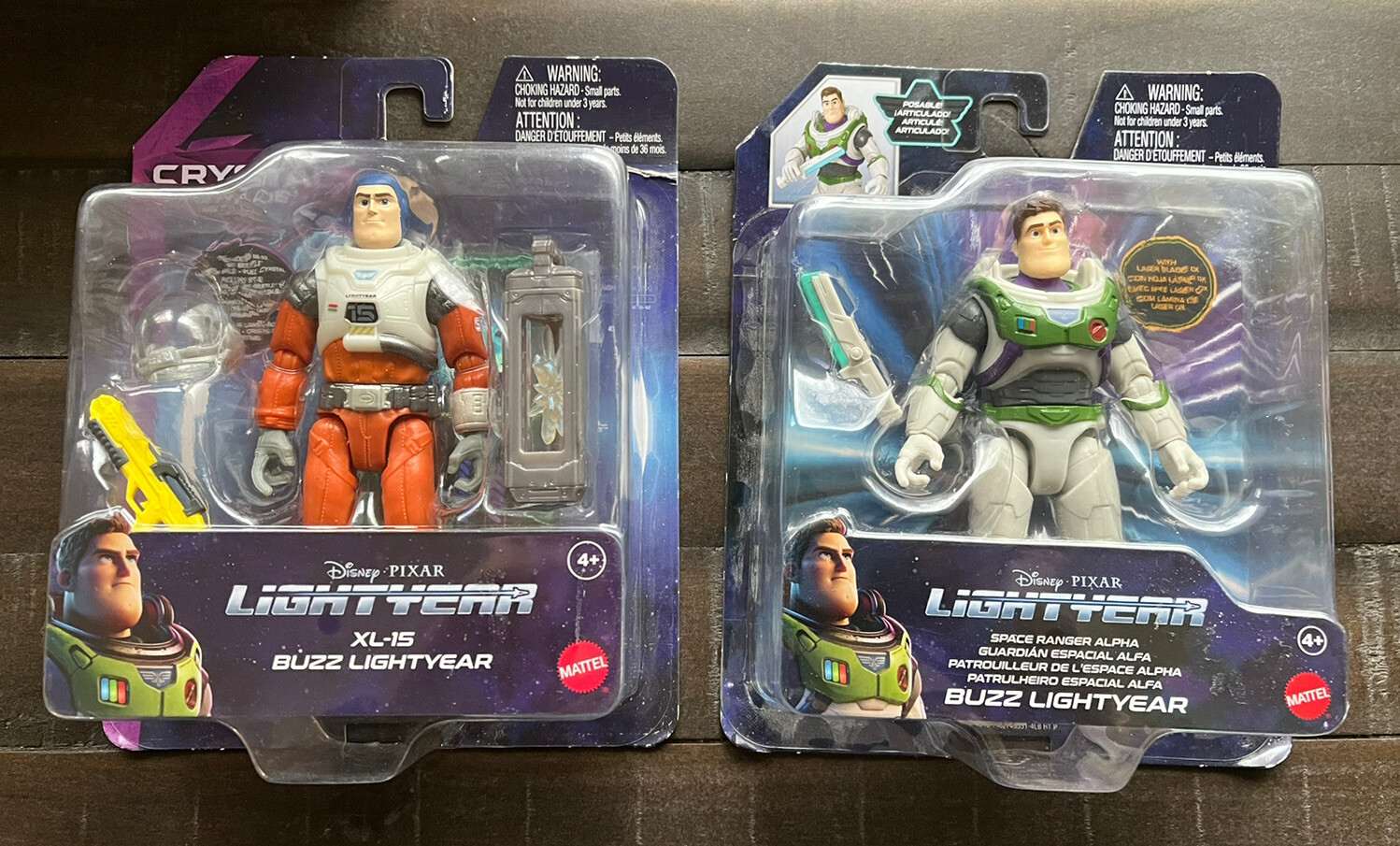 Lot Of 2 Disney Pixar Buzz Lightyear Space Ranger Alpha Buzz & XL-15 ...