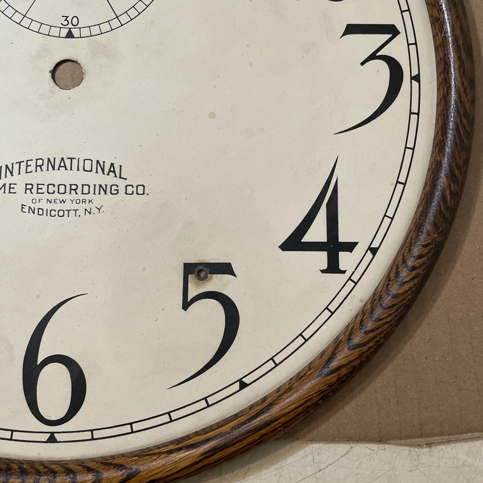 Antique International Time Recording Master Clock Dial Part | eBay