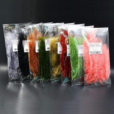 160pcs 8 Color Cheap Blood Quill Woolly Bugger Fly Tying Feather ...