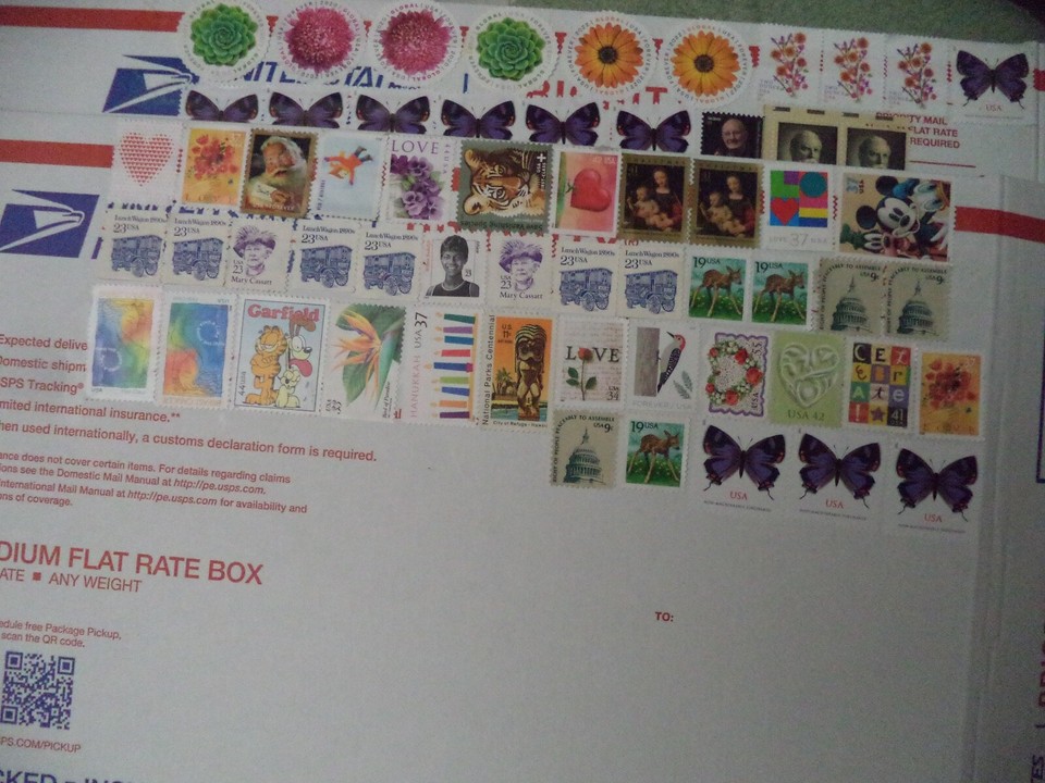 100 GENUINE FOREVER $78 US POSTAGE STAMPS NOT USED AS INTENDED PURPOSE ...