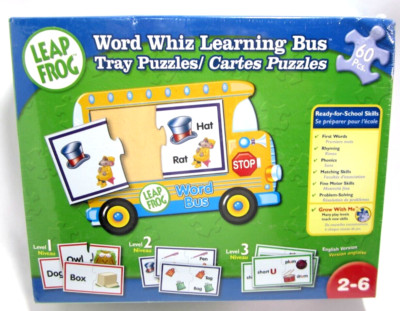 Leap Frog Word Whiz Learning Bus Alphabet & Word Game for Young ...